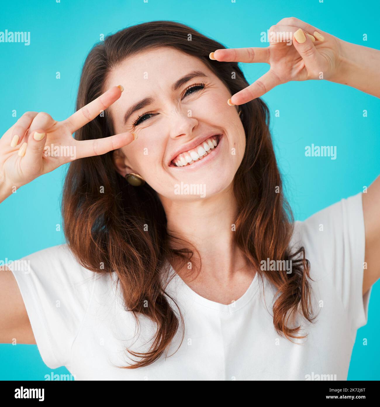 I choose to see. Studio portrait of an attractive young woman showing ...