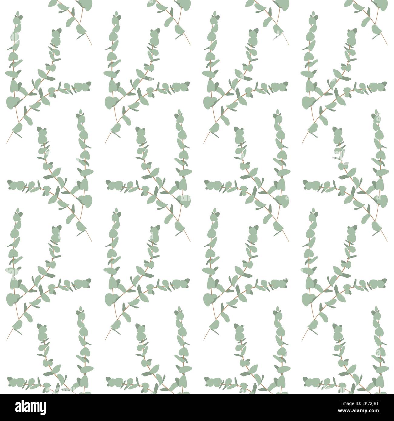 Boho seamless pattern with eucalyptus branches Stock Vector Image & Art ...