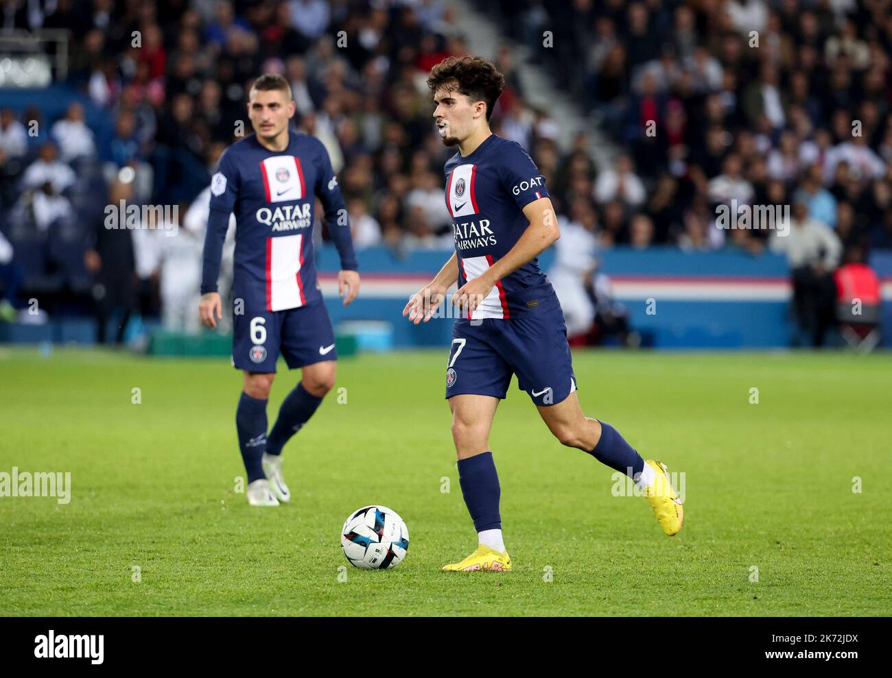 Vitinha of PSG during the French championship Ligue 1 football match ...