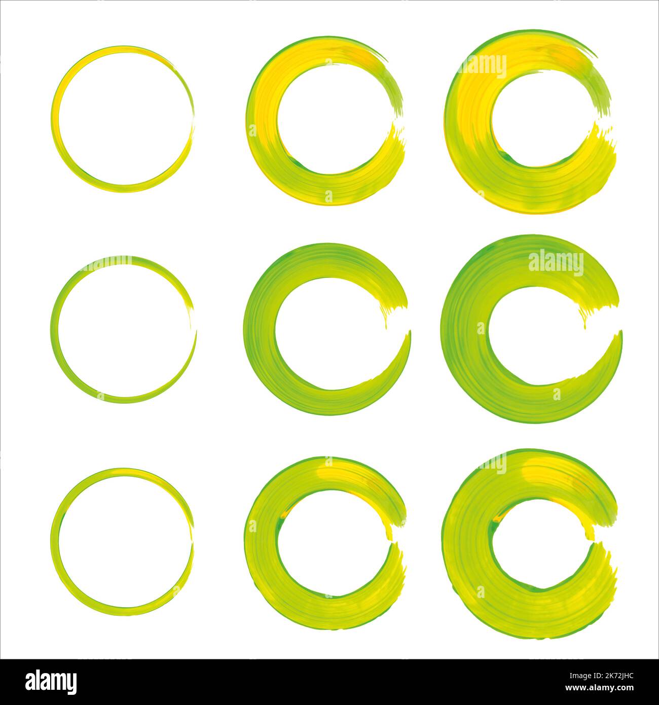 Set of grunge circles. Frame super set. Speed lines in circle form ...