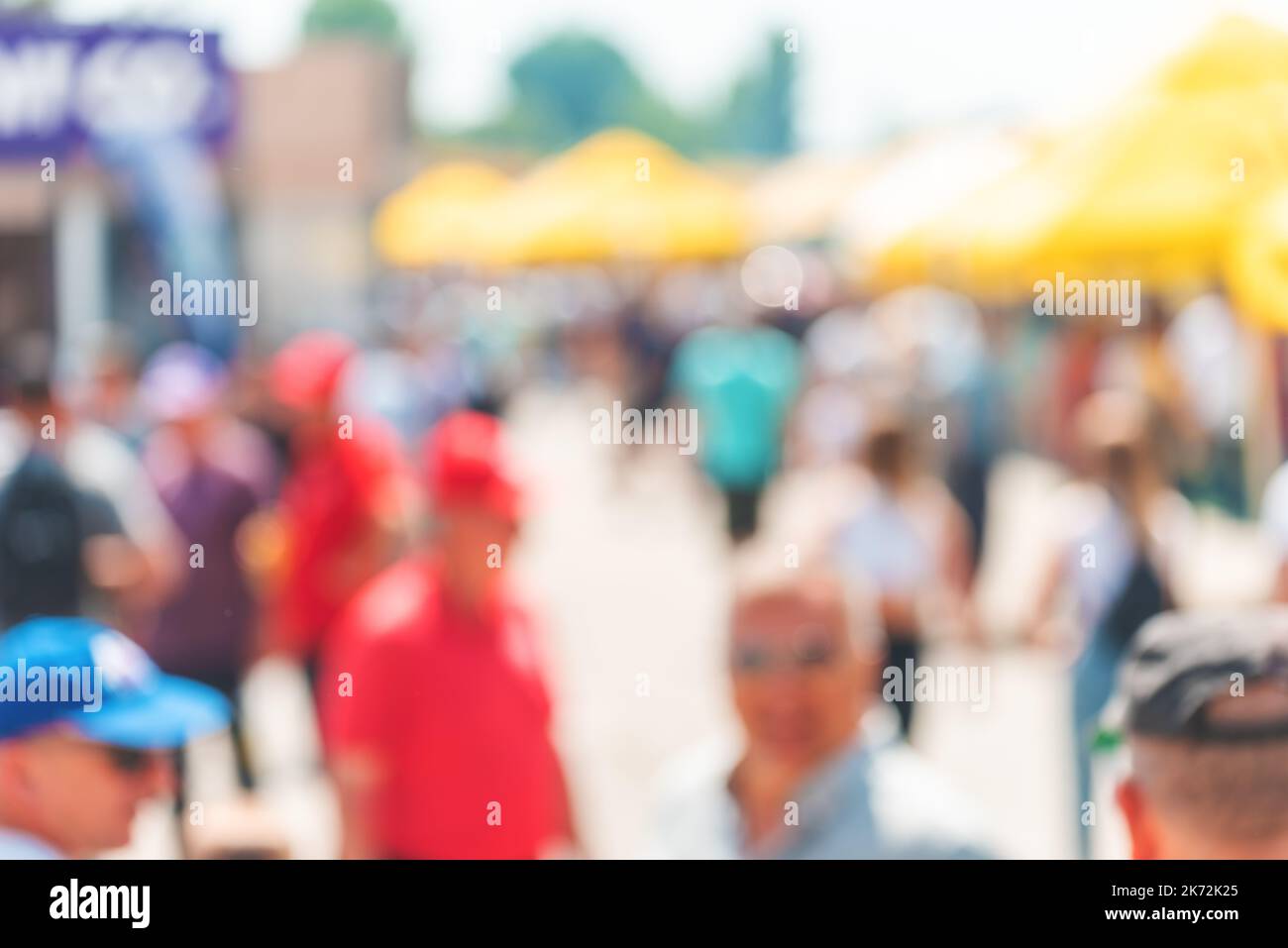Blur crowd of people on the street for communal theme concept Stock ...