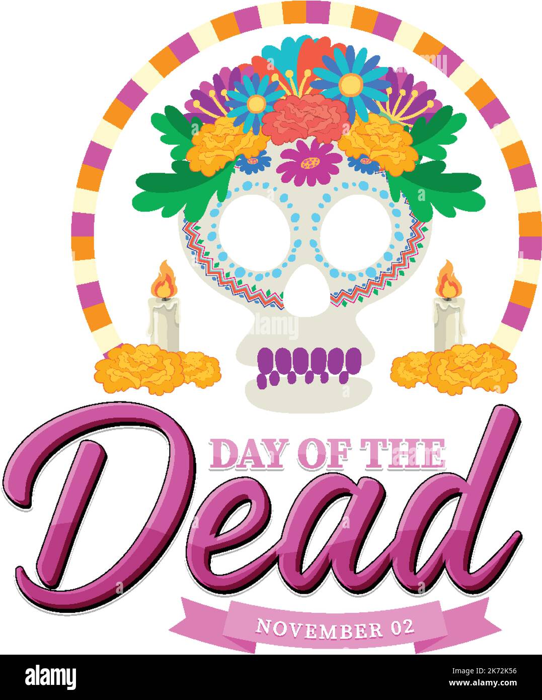 Day of the Dead banner design illustration Stock Vector Image & Art - Alamy