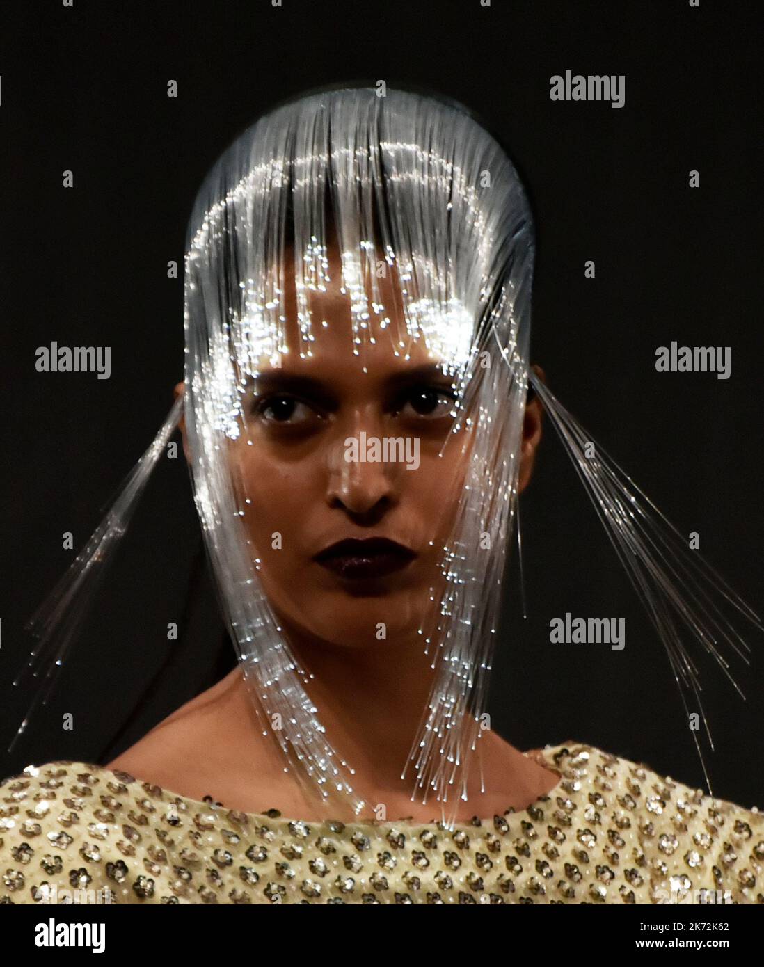 Mumbai, Maharashtra, India. 16th Oct, 2022. A model walks in a ramp ...