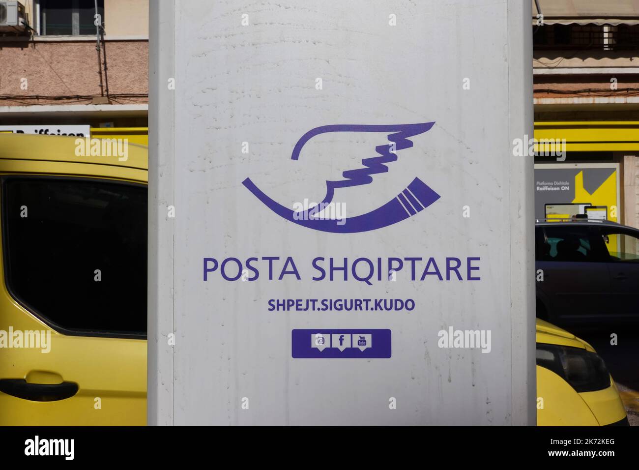 Go Green, electric vehicle charging station, post car, Saranda ...