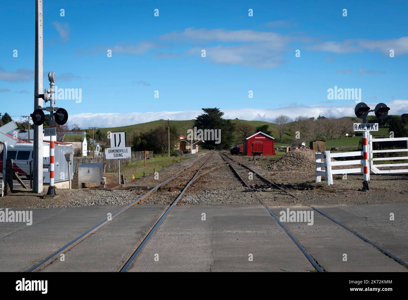 Historic restored railway station and goods shed, Ormondville, Tararua ...