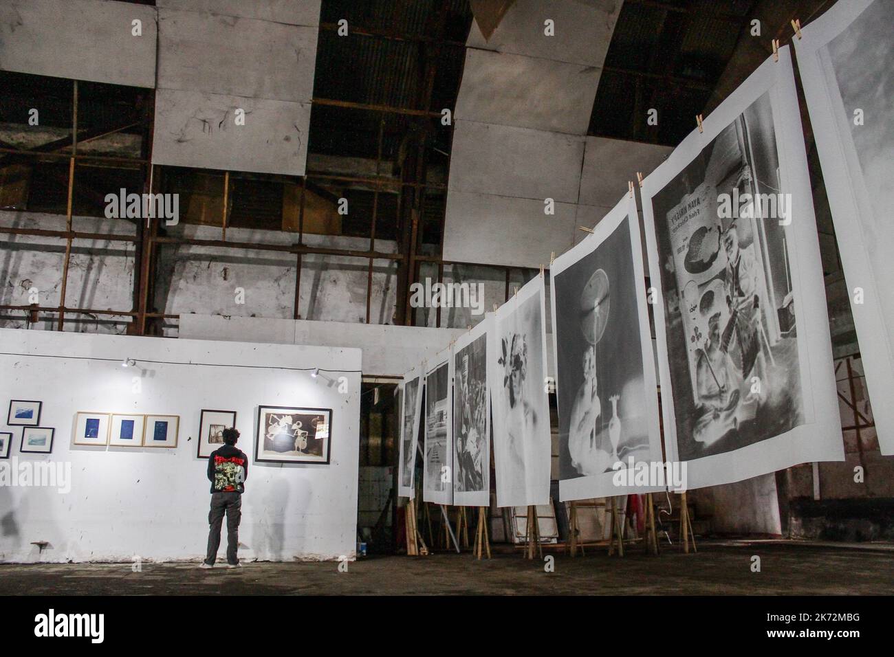 Bandung, West Java, Indonesia. 17th Oct, 2022. Visitors look at the ...
