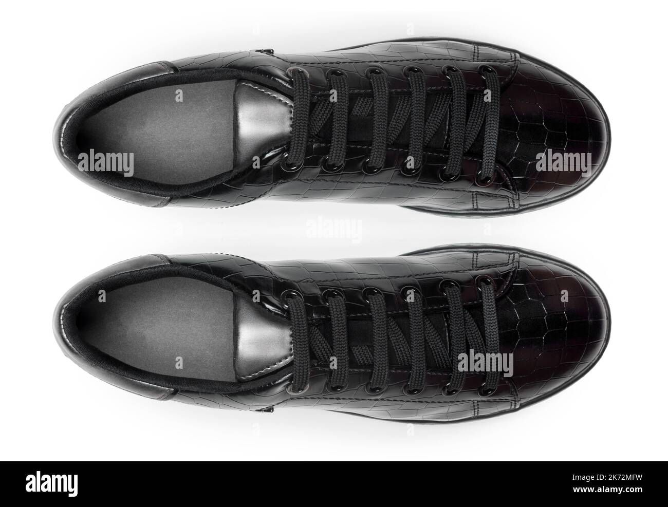 shoes isolated on white background. top view Stock Photo - Alamy