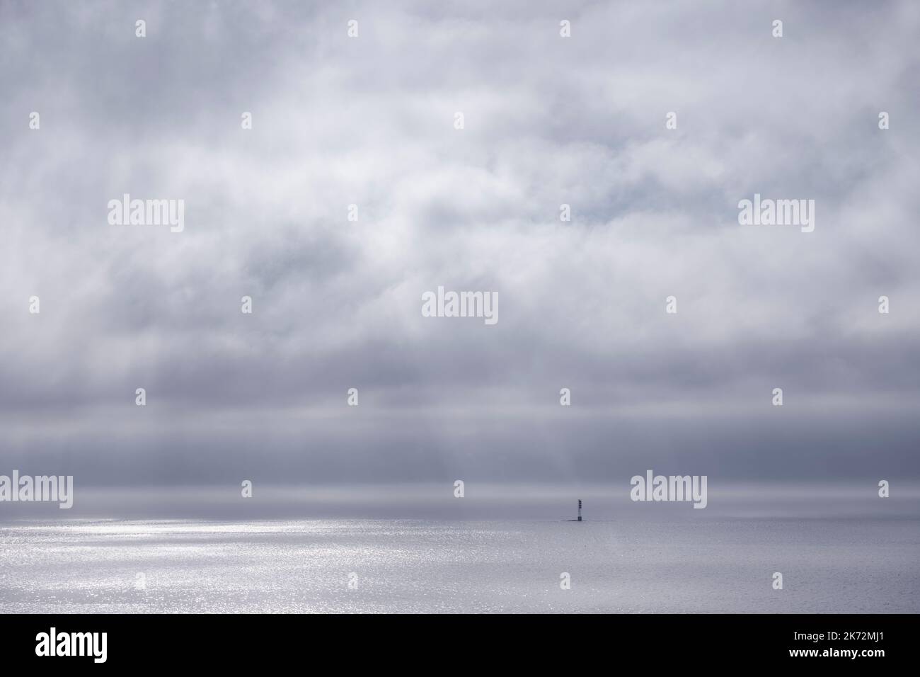 Grey clouds over sea Stock Photo - Alamy
