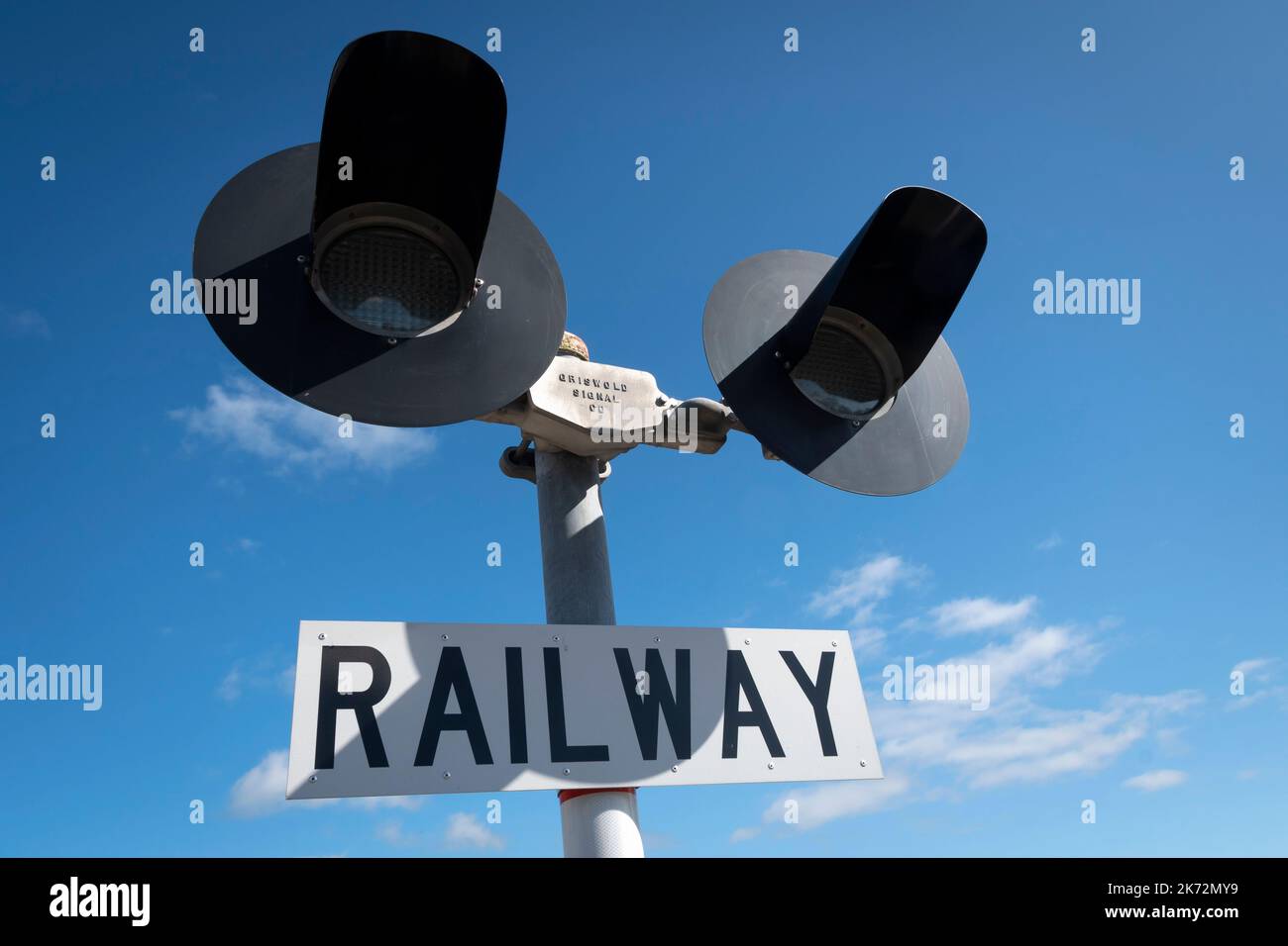 Flashing warning sign hi-res stock photography and images - Alamy