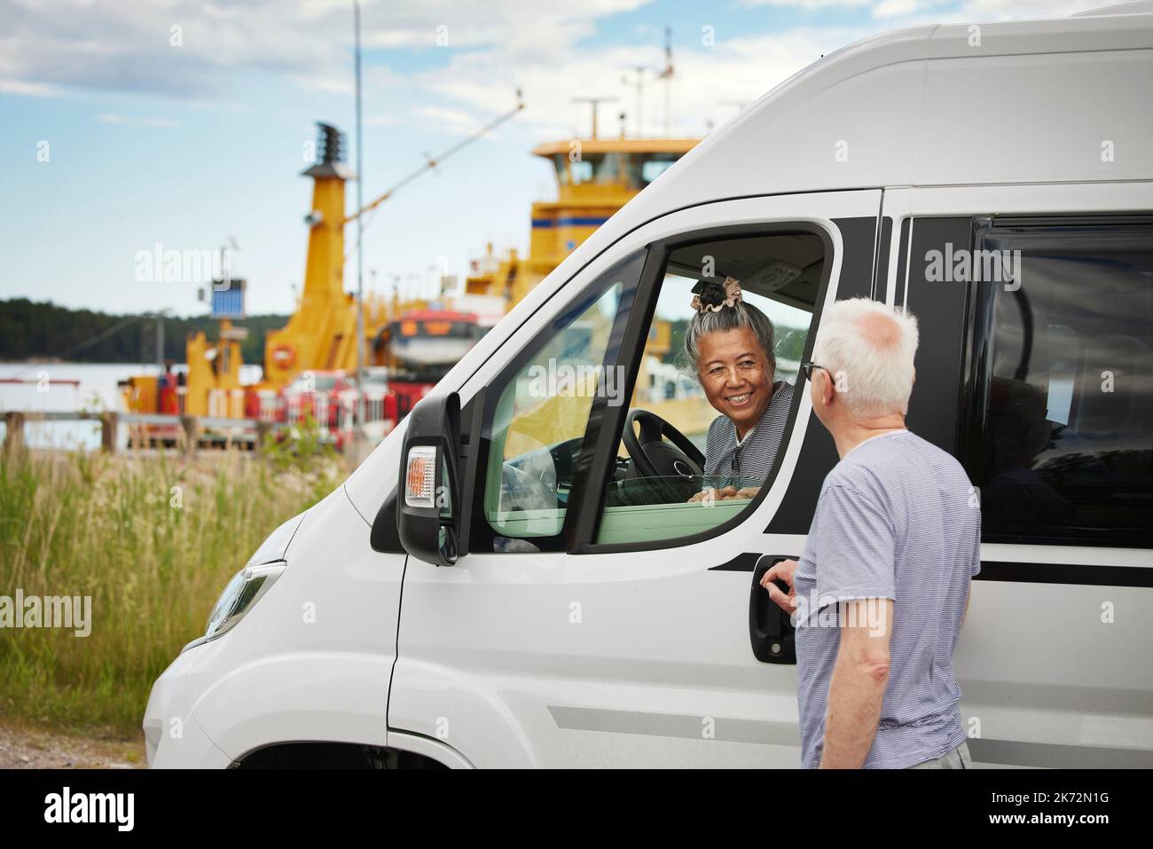 Getting into van hi-res stock photography and images - Alamy