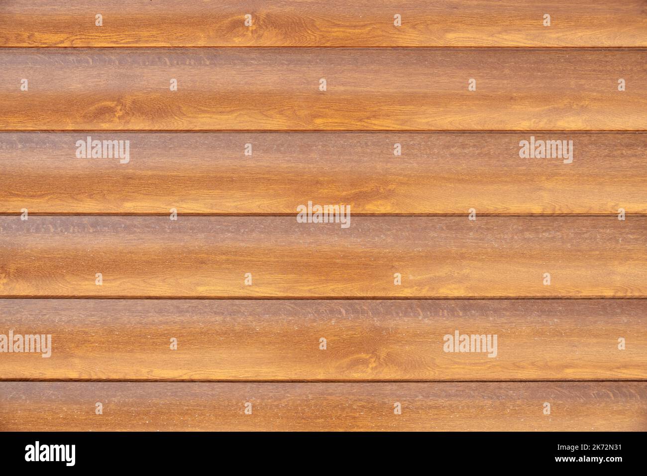 Facade cladding from solid wood handmade boards in brown color Stock ...