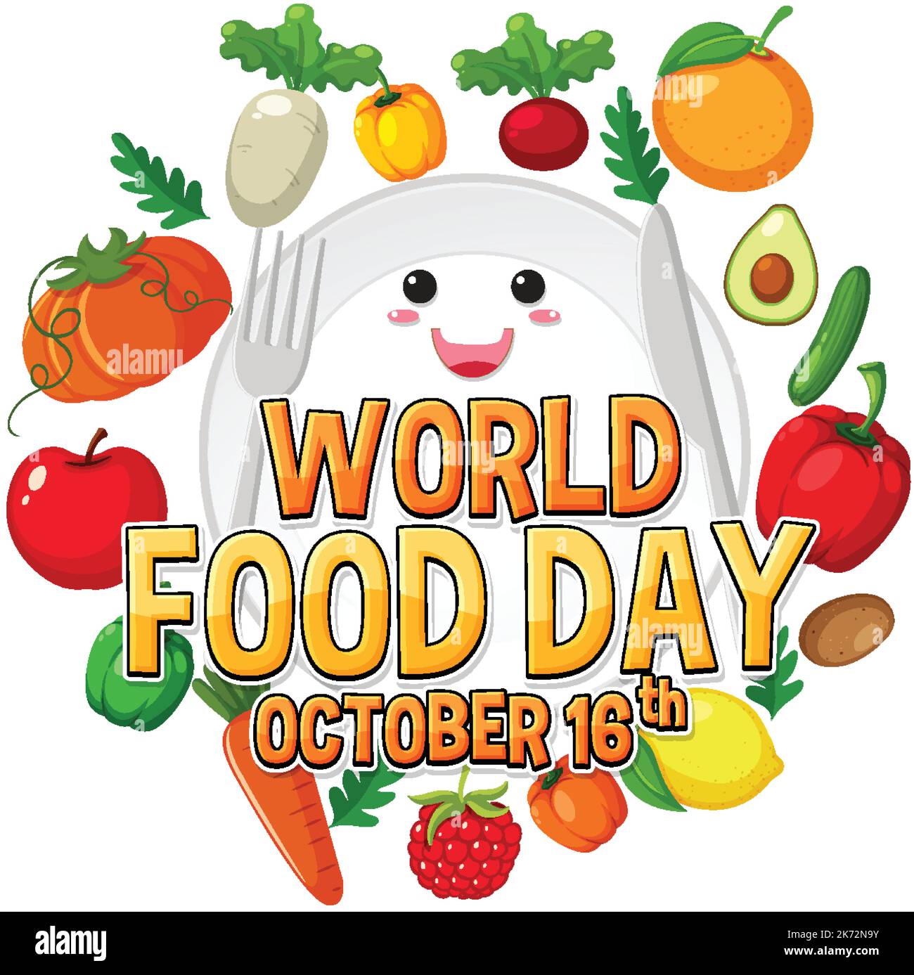 World food day text design illustration Stock Vector Image & Art - Alamy