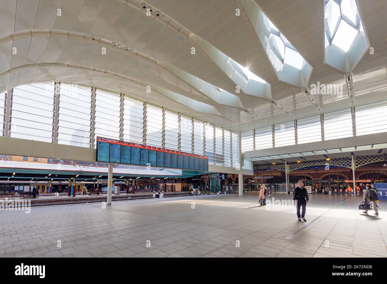 New metro extension at central station hi-res stock photography and ...