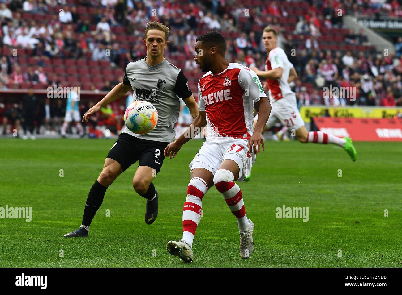 COLOGNE, GERMANY - OCTOBER 16, 2022: Linton Maina vs Robert Gumny. The ...