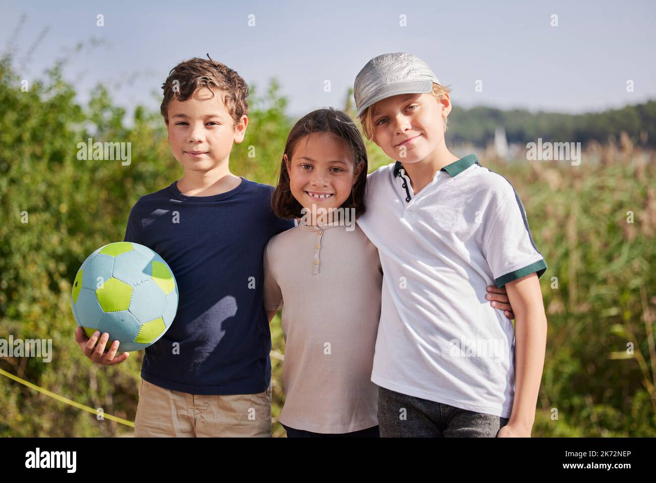 Children looking at camera Stock Photo - Alamy