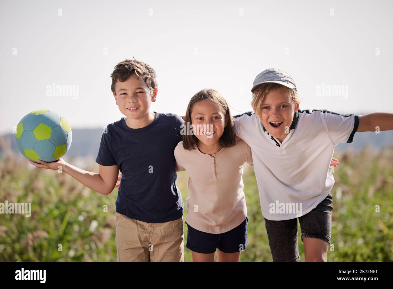 Children looking at camera Stock Photo - Alamy