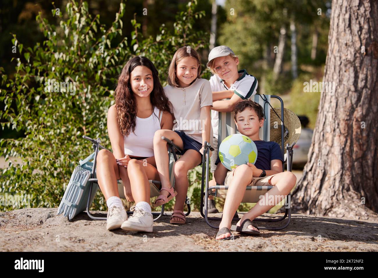 Children looking at camera Stock Photo - Alamy