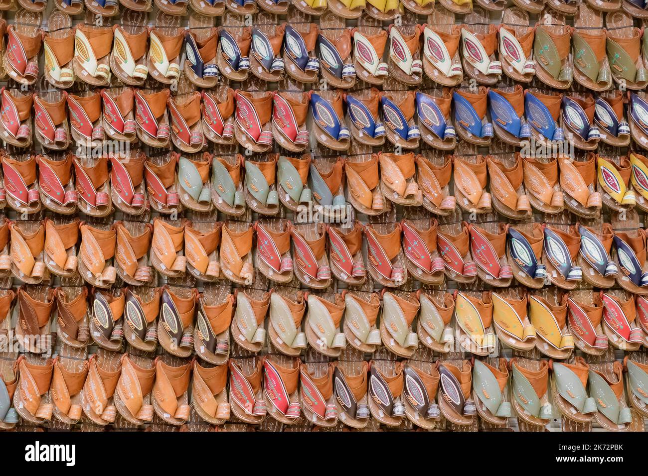 Wall of Sandals Stock Photo - Alamy