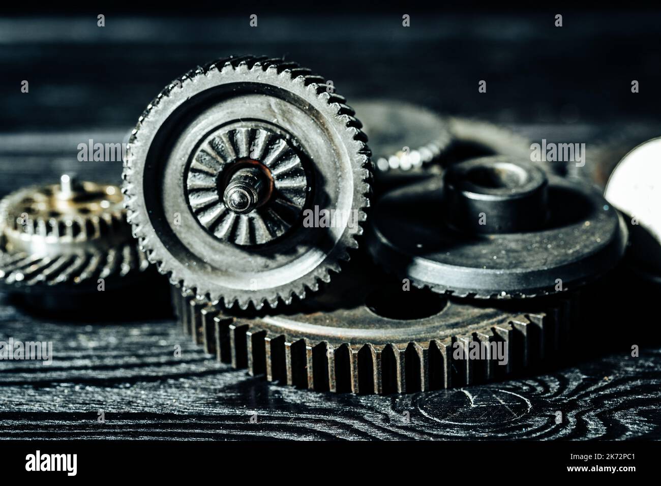 Gears from an old industrial machine Stock Photo - Alamy