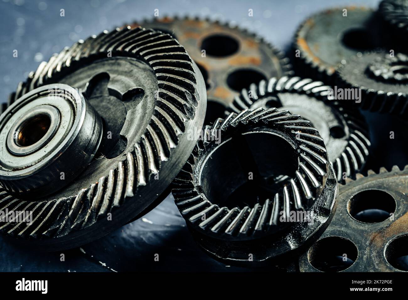 Gears from an old industrial machine Stock Photo - Alamy