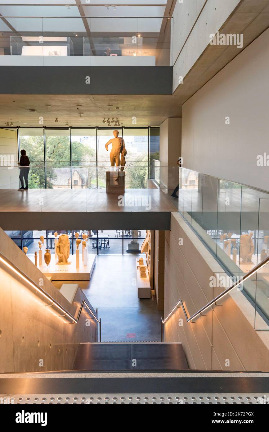 The interior of the Chau Chak Wing Museum at the University of Sydney ...