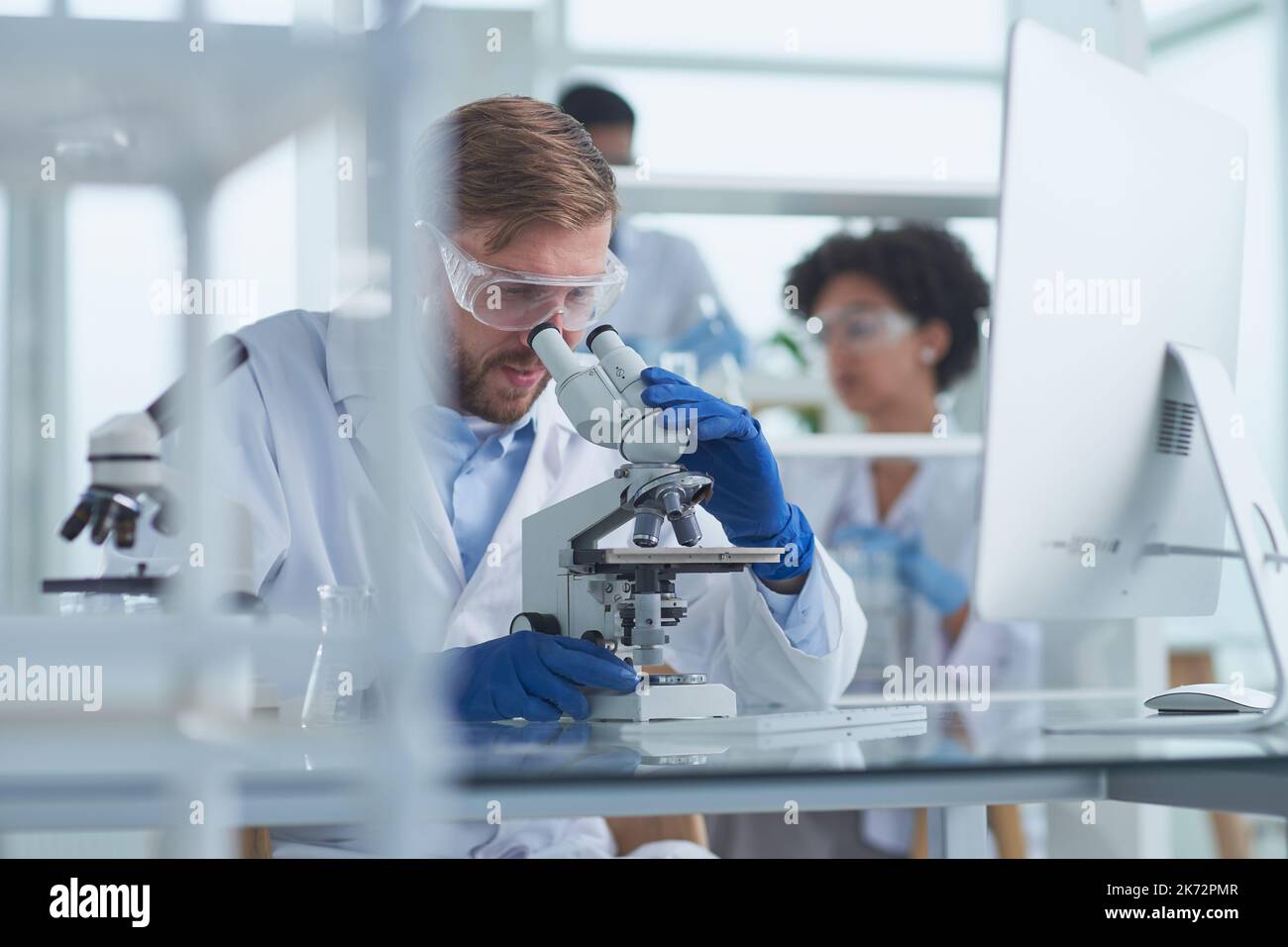 Team of Medical Research Scientists Working on Generation Experimental ...