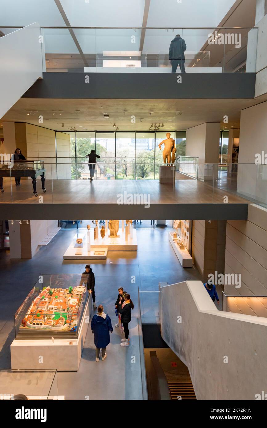The interior of the Chau Chak Wing Museum at the University of Sydney ...