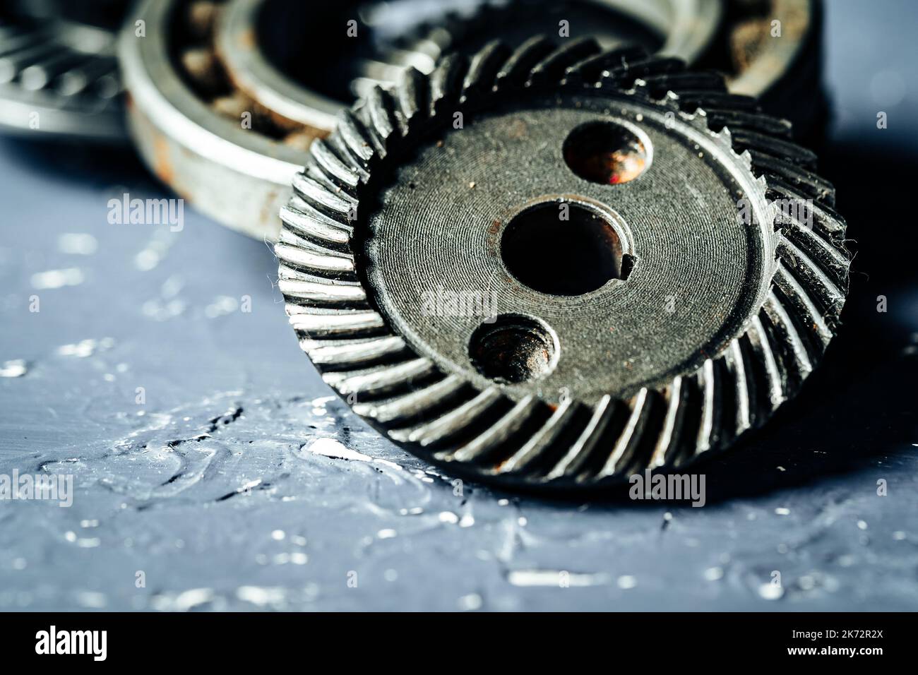 Gears from an old industrial machine Stock Photo - Alamy