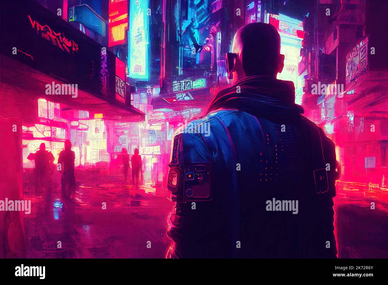 Cyberpunk tech hi-res stock photography and images - Alamy
