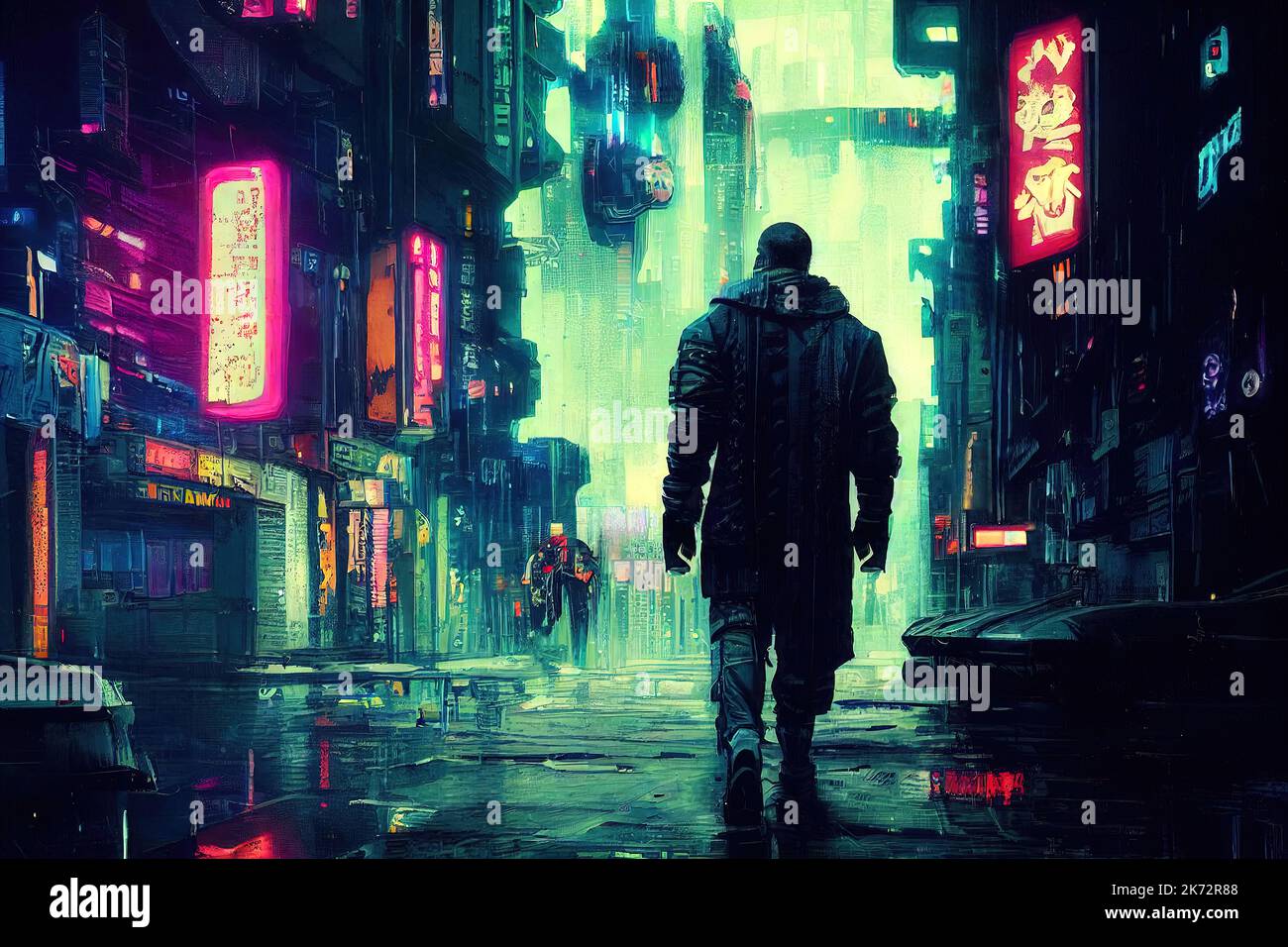 Cyberpunk tech hi-res stock photography and images - Alamy