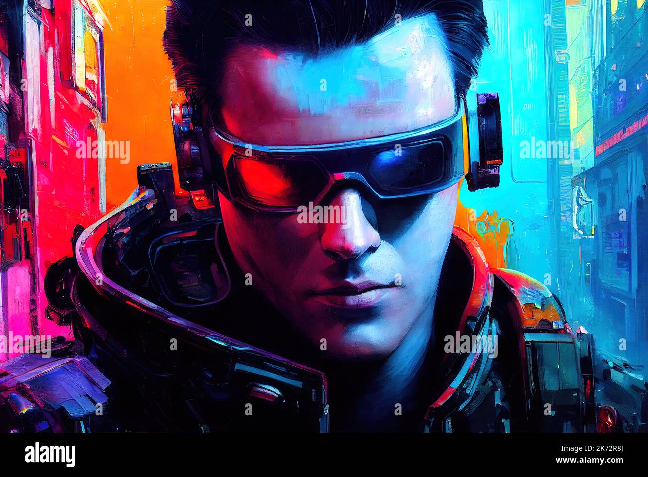 Cyberpunk tech hi-res stock photography and images - Alamy