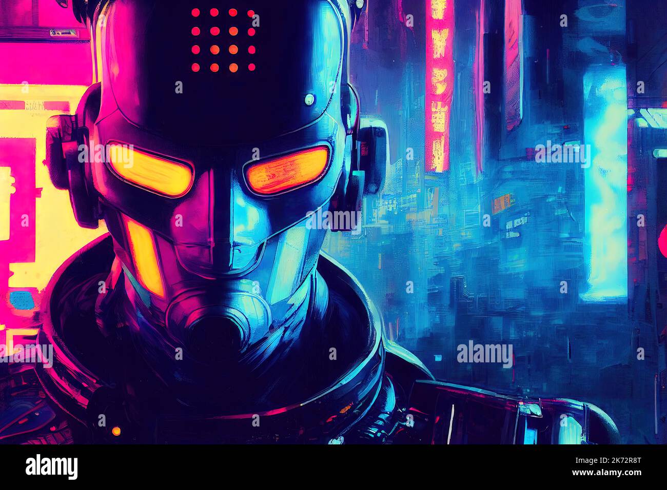 Cyberpunk tech hi-res stock photography and images - Alamy