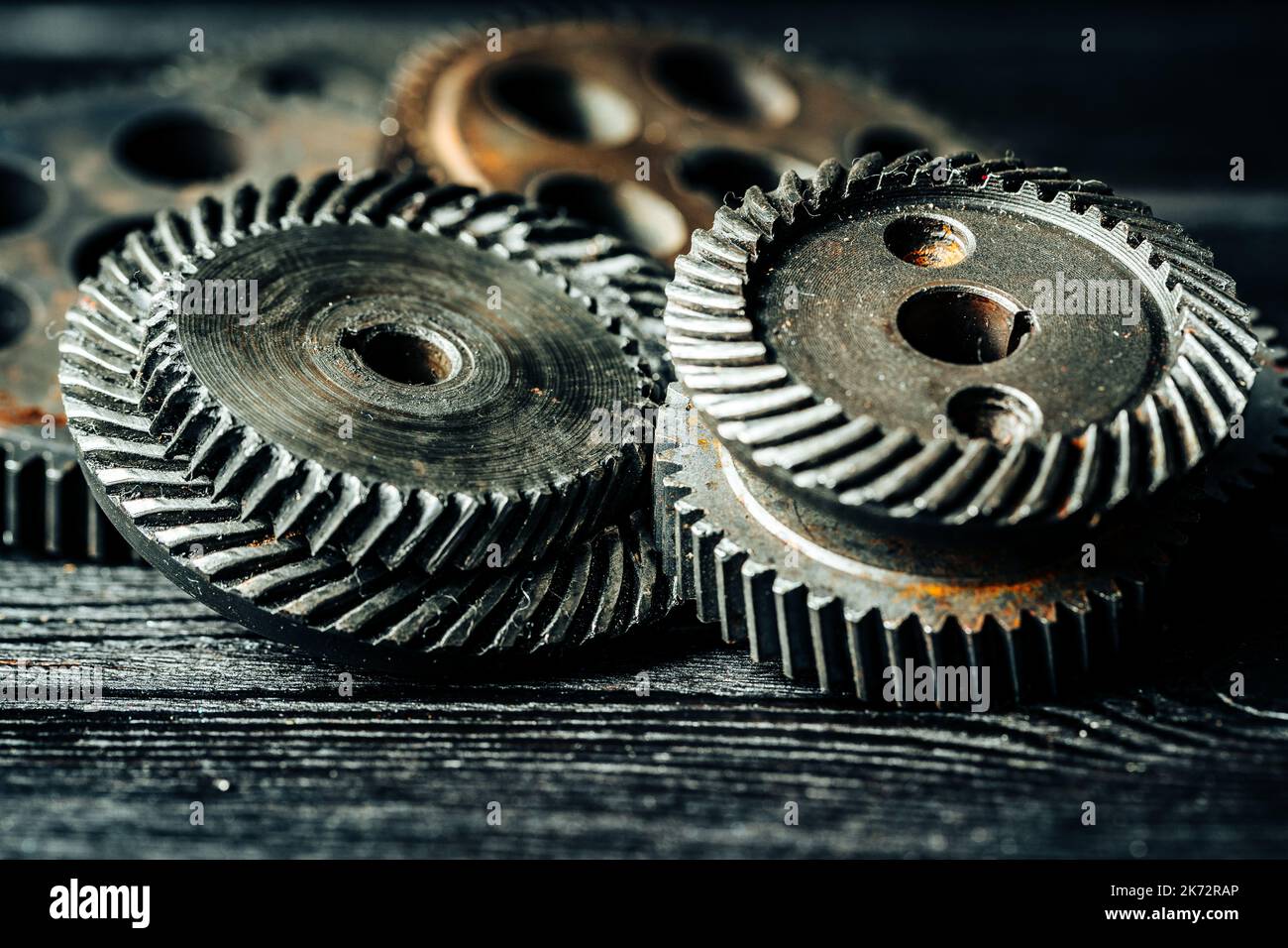 Gears from an old industrial machine Stock Photo - Alamy