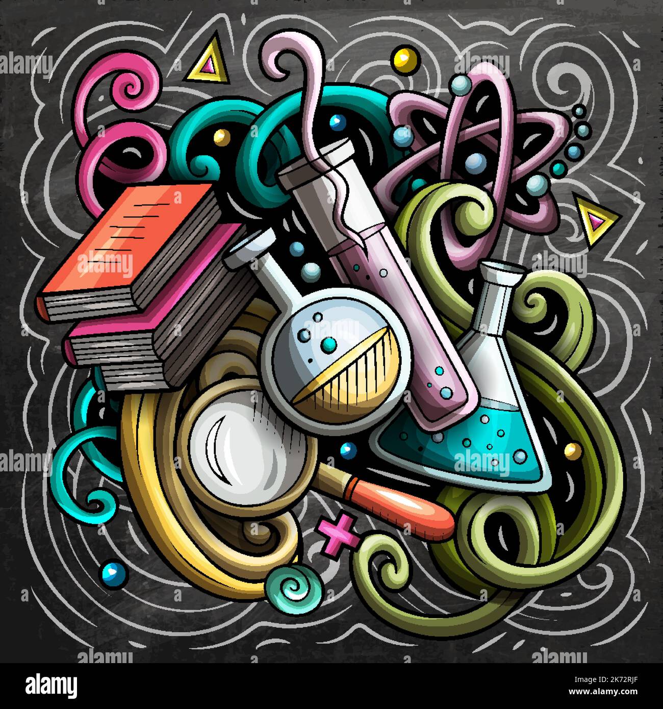 Science cartoon vector doodle design Stock Vector Image & Art - Alamy