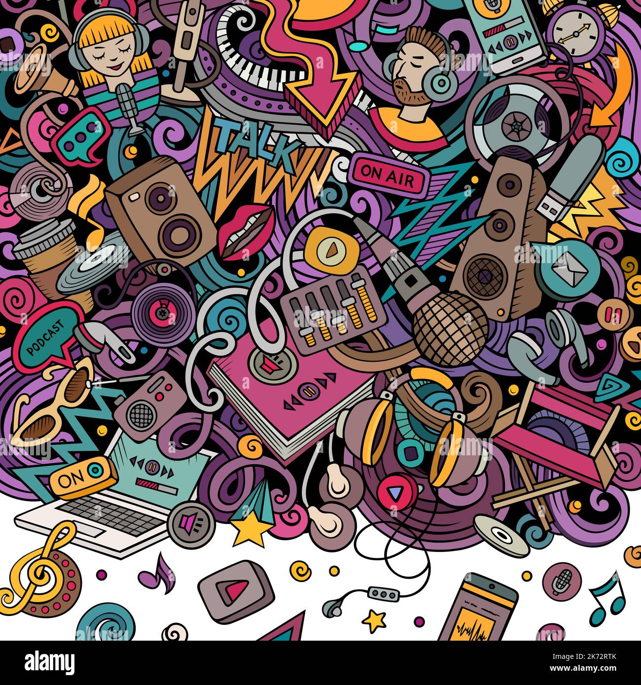 Cartoon vector doodles Storytelling frame Stock Vector Image & Art - Alamy