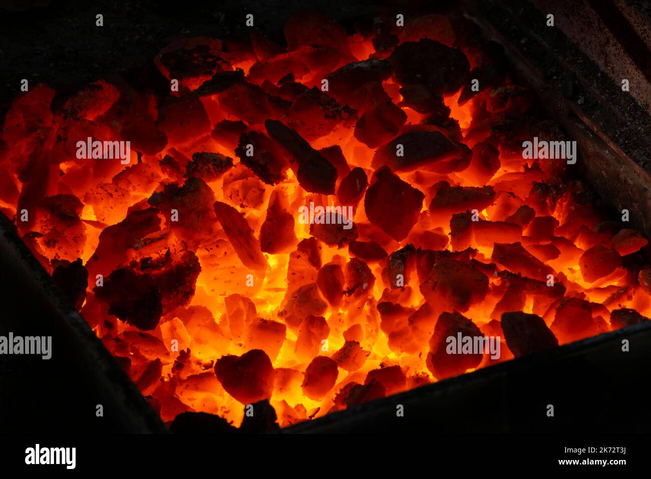Close up hot coals in hi-res stock photography and images - Alamy