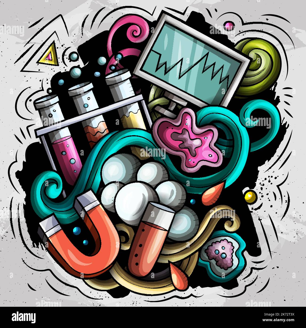 Science cartoon vector doodle design Stock Vector Image & Art - Alamy