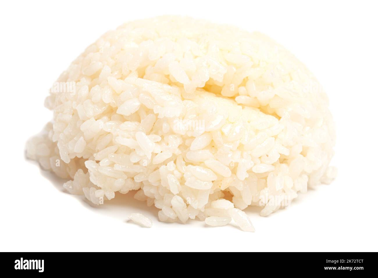 boiled rice isolated on white background Stock Photo - Alamy