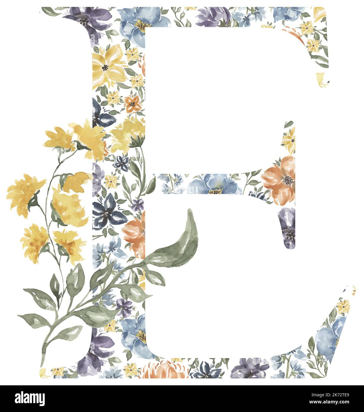 Decorative Letter E Clipart