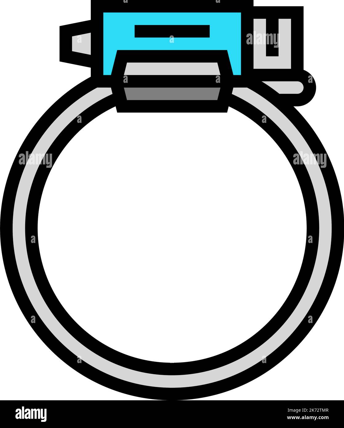 Hose clamp Stock Vector Images - Alamy
