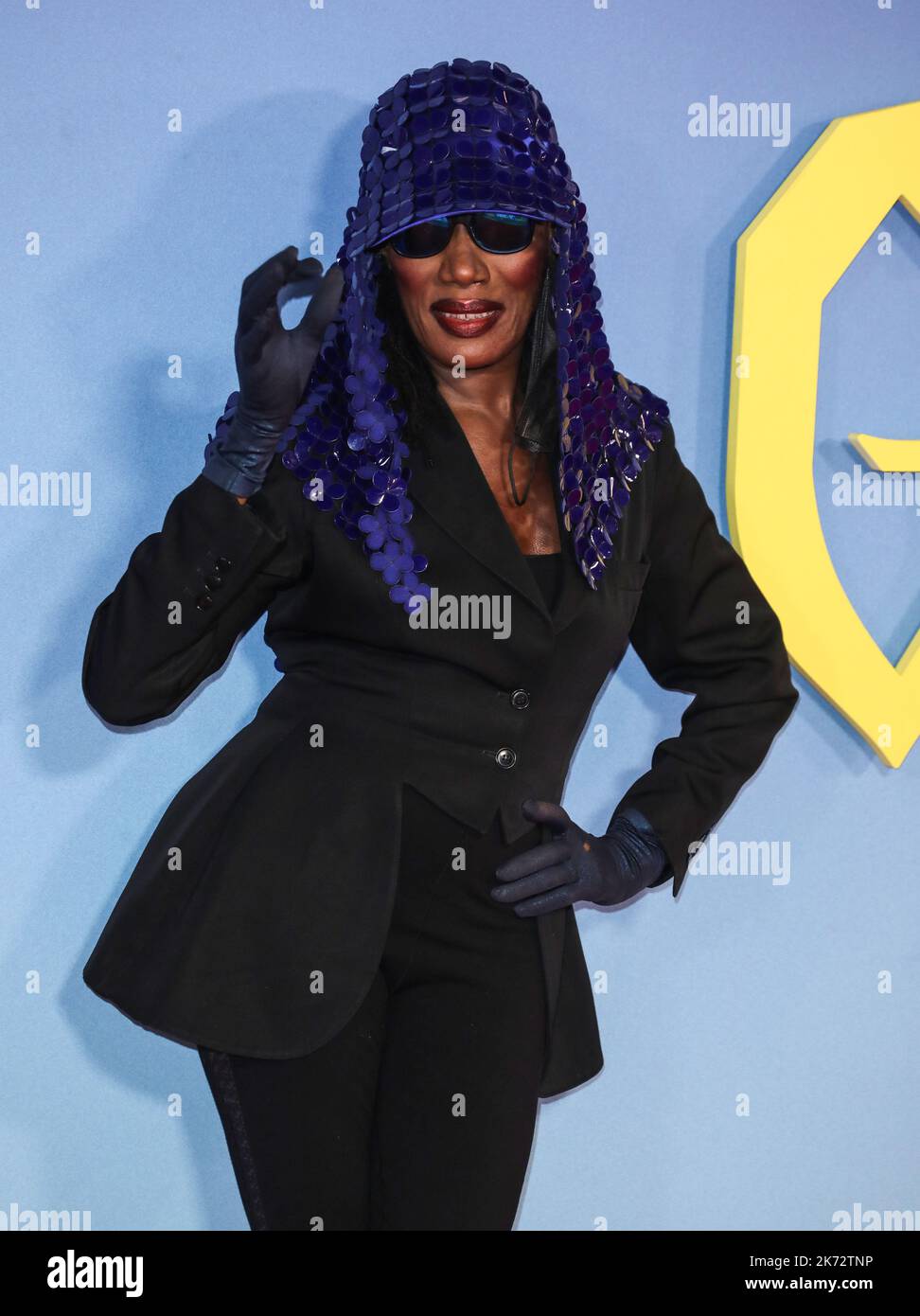 Grace Jones attends the BFI London Film Festival screening of "Glass ...
