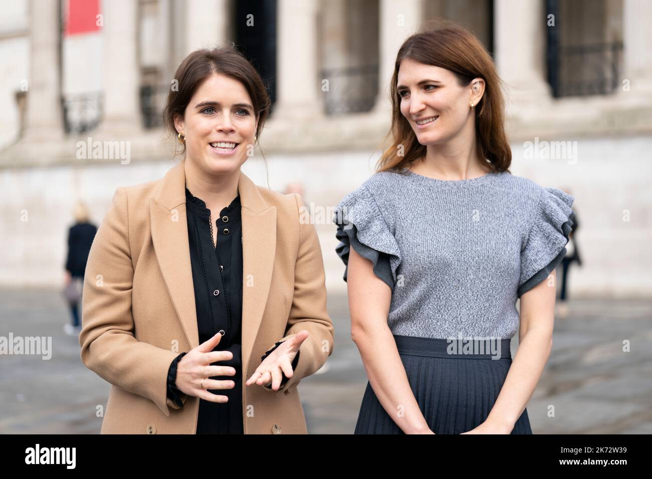 Princess Eugenie with co-founder of Anti-Slavery Collective Julia de Boinville during a visit to ...