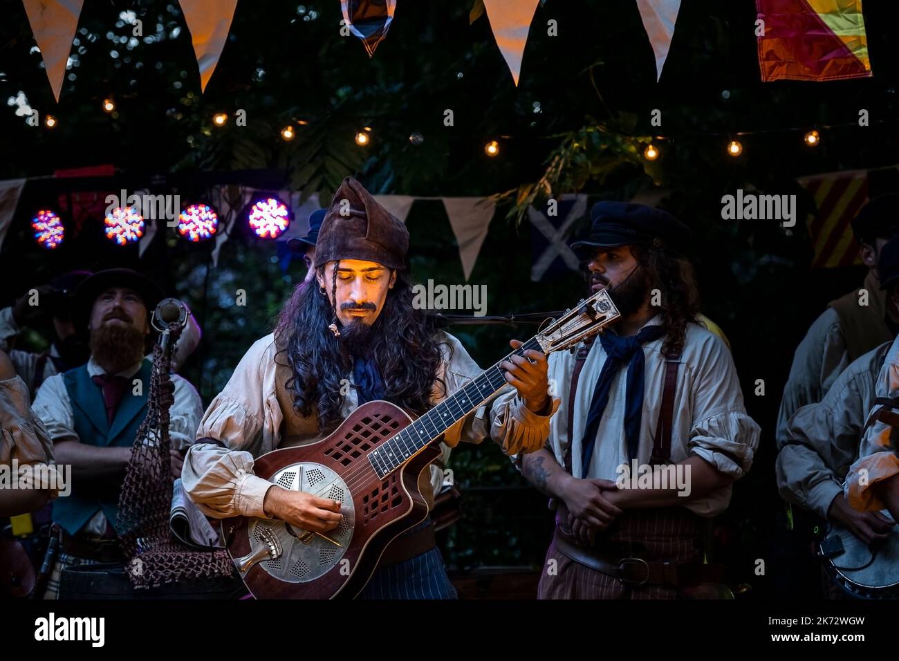 The Old Time Sailors performing at Trebah Garden Amphitheatre in ...