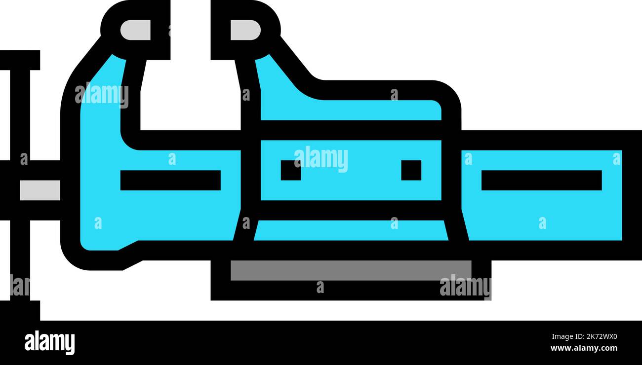 bench vice color icon vector illustration Stock Vector Image & Art - Alamy