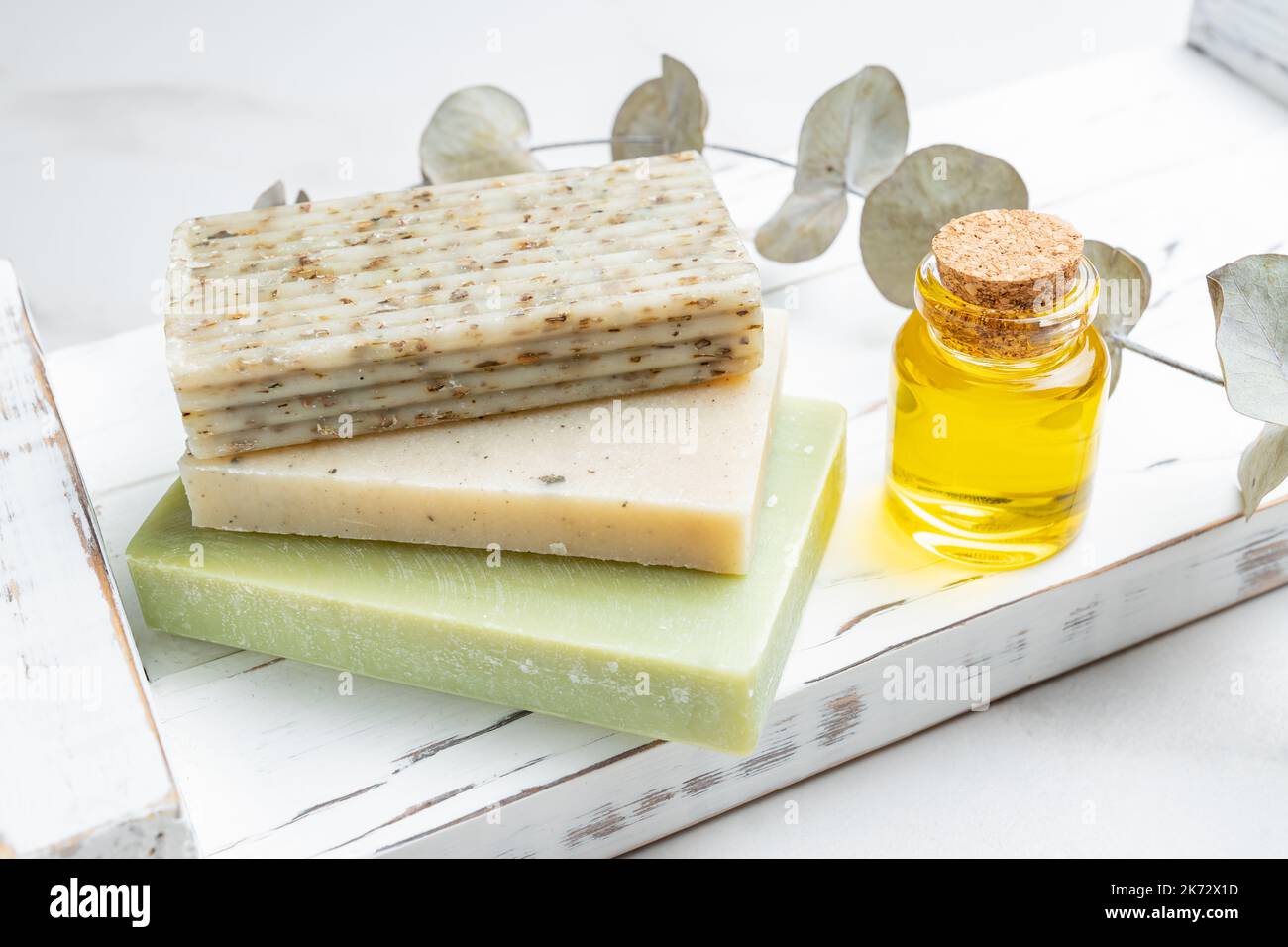 Organic natural soap bars with plants extracts, handmade soaps on ...