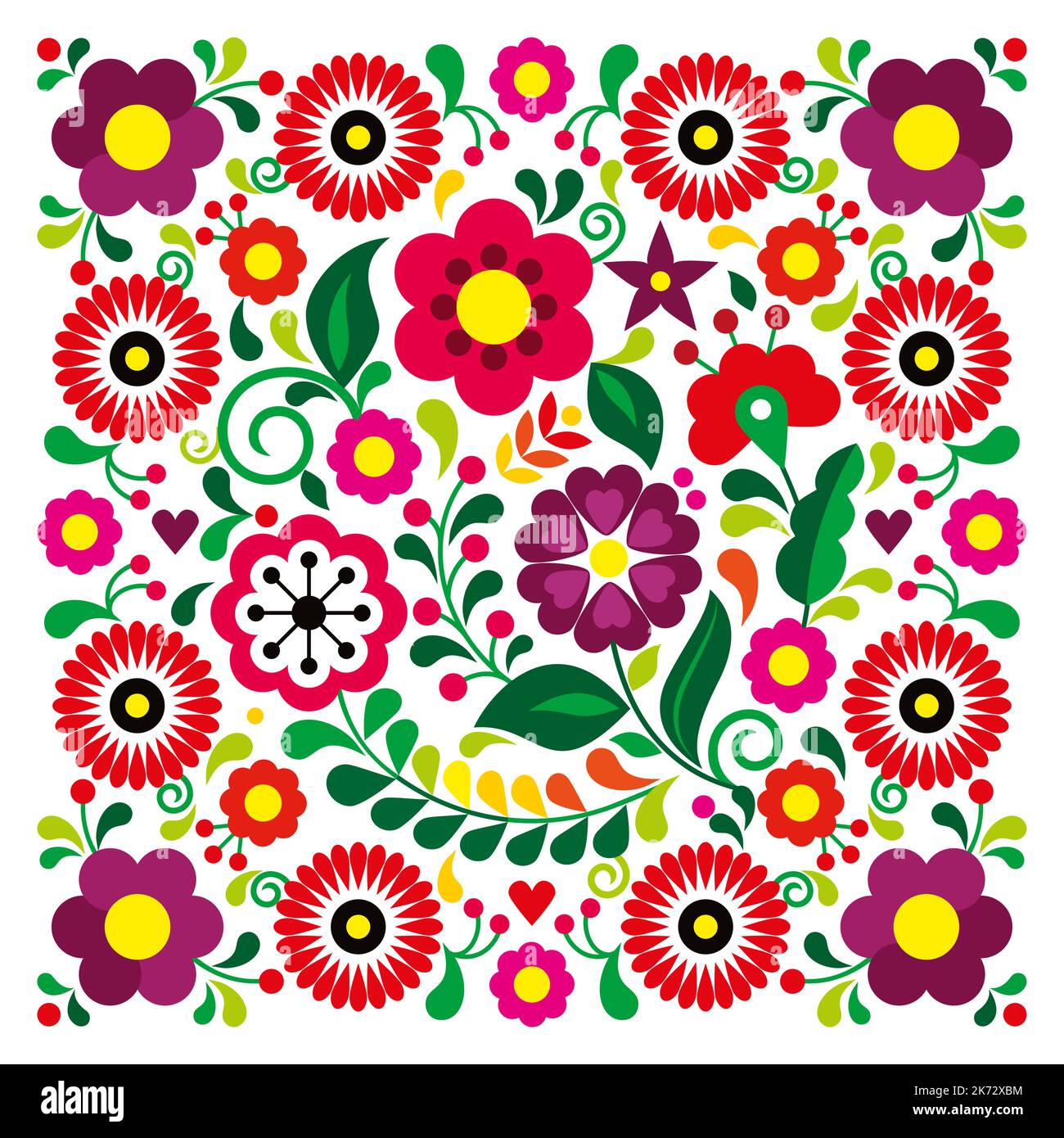 Vector floral pattern in Stock Vector Images - Alamy