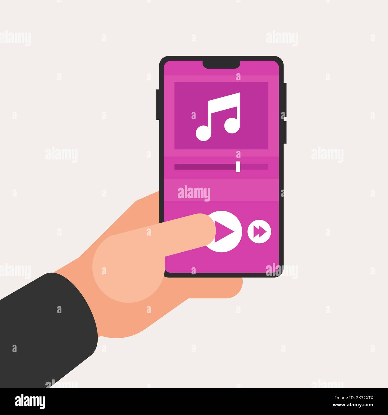 Music streaming illustrations hi-res stock photography and images - Alamy