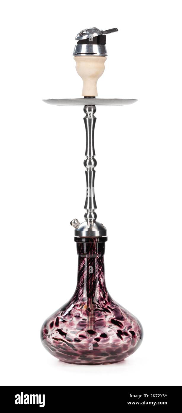 Modern hookah isolated on white background Stock Photo - Alamy