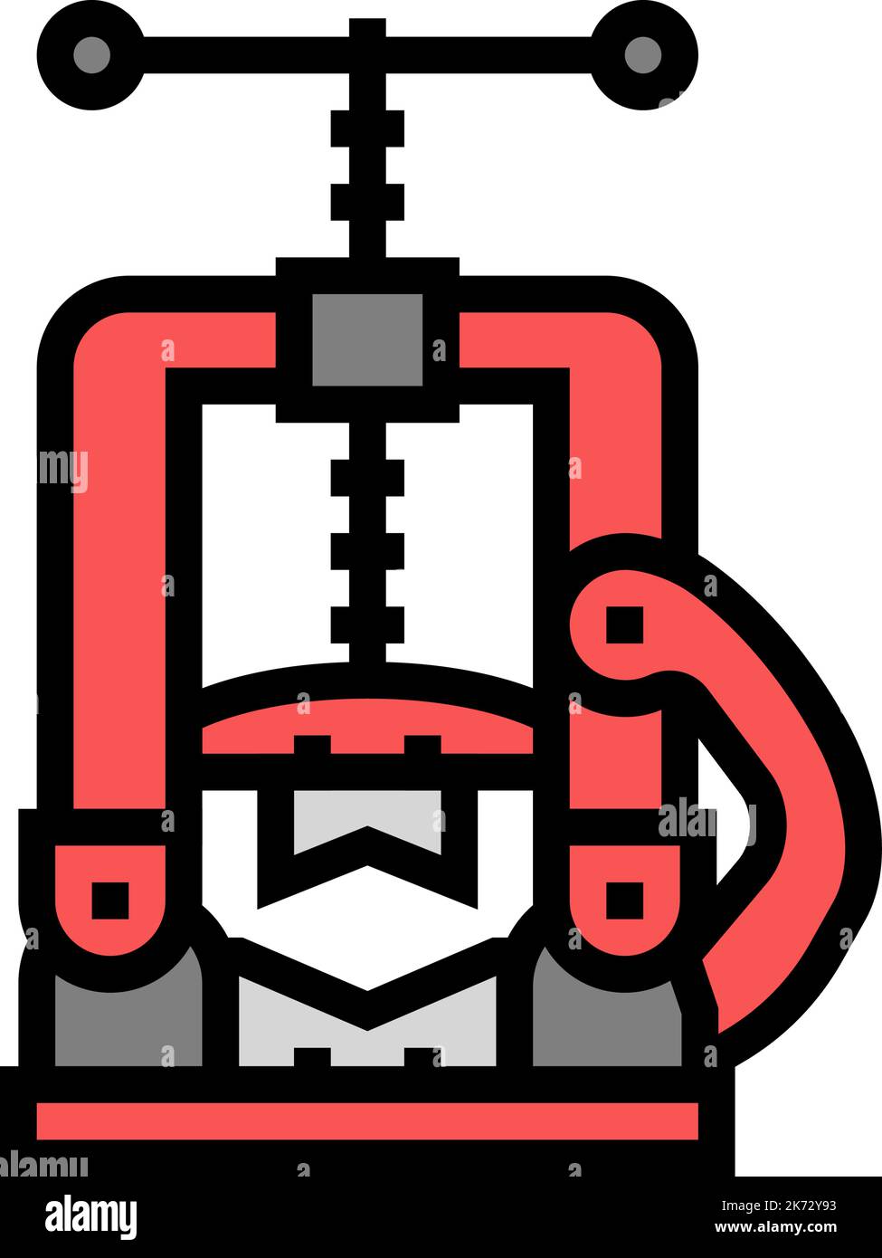 pipe vice color icon vector illustration Stock Vector Image & Art - Alamy