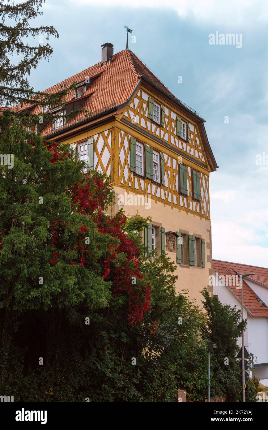 Traditional Small House With Beautiful Outdoor Decor Facade In Germany ...